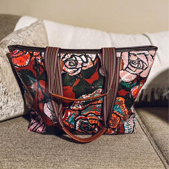 Consuela | Bags | Retired Viva Consuela Royal Rosie Tote Bag | Poshmark